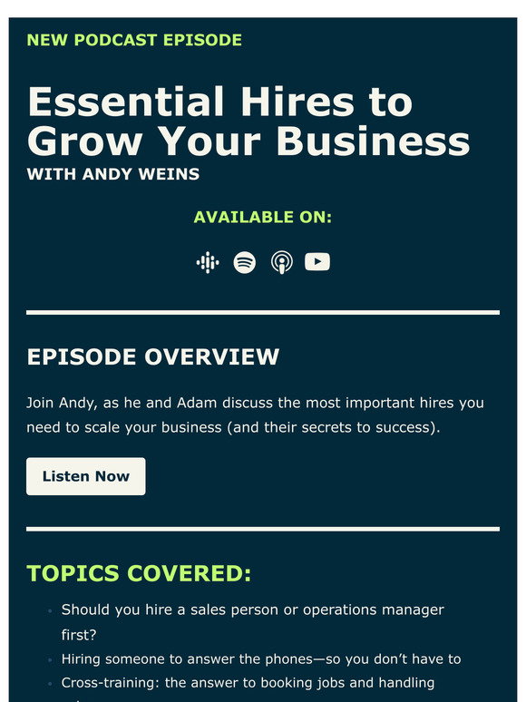 Jobber: GROW your business with these essential hires—who, when & how ...