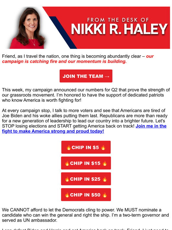 Nikki Haley: Our campaign is catching fire 🔥 | Milled