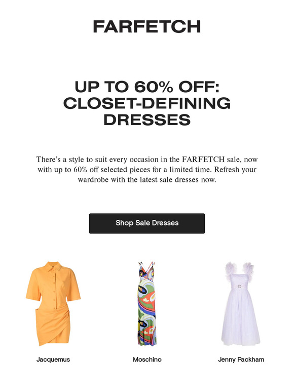 Farfetch: Sale: up to 60% off your next dress | Milled