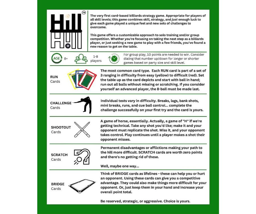 PoolDawg: Introducing 🔊 "Hill Hill - A Card-Based Billiards Strategy ...