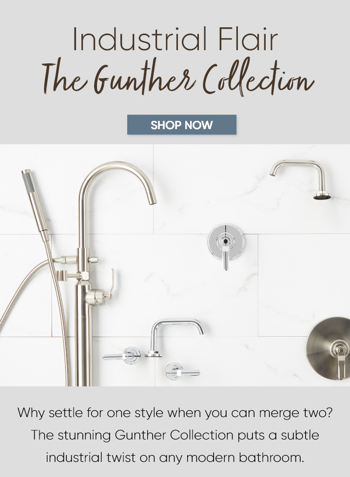 Signature Hardware: The Gunther Collection elevates industrial design 🚿 ...