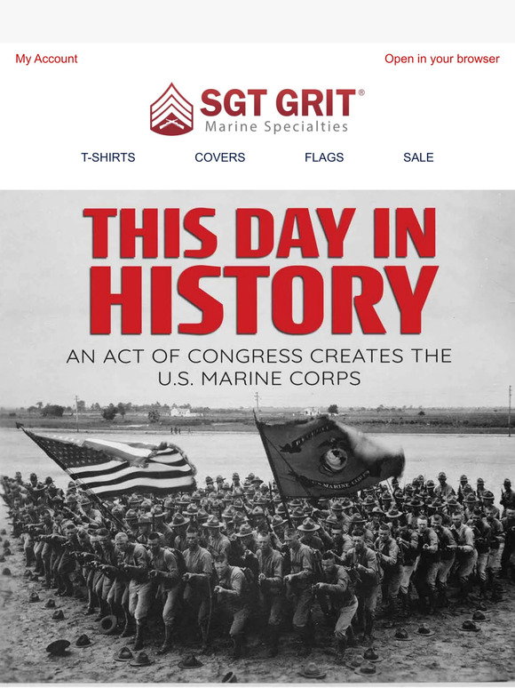 Sgt. Grit Marine Specialties: This Day in History: An Act of Congress ...