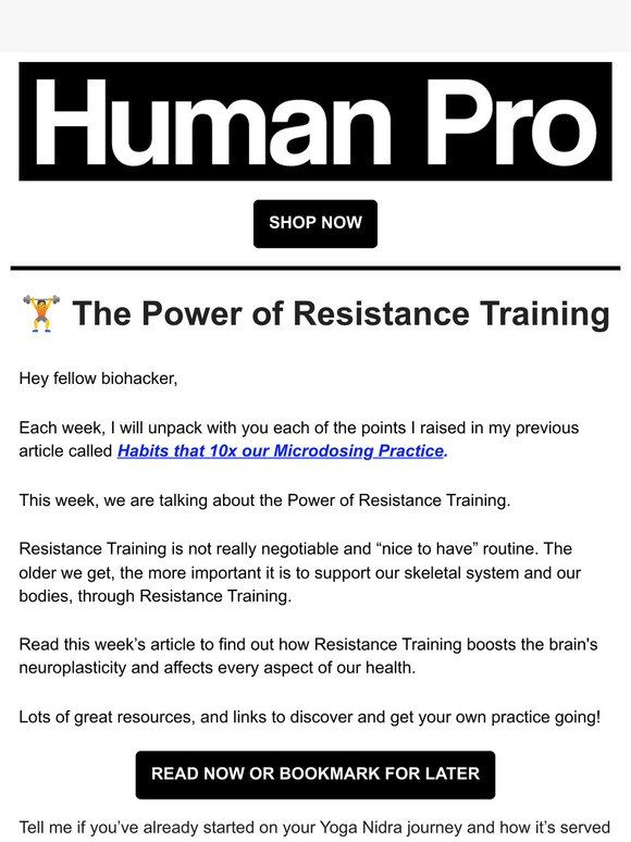 Human Pro: 🏋️ Muscles are the organs of longevity | Milled