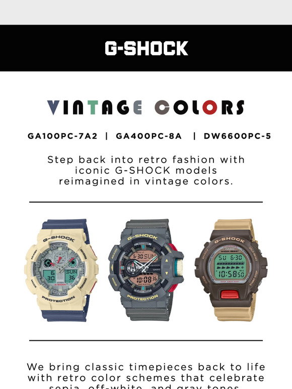 G-Shock: Iconic G-SHOCK Models... Reimagined. | Milled