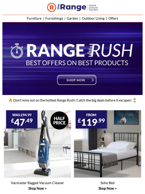 The Range: Range Rush is here: Blast off to savings! 🚀 | Milled