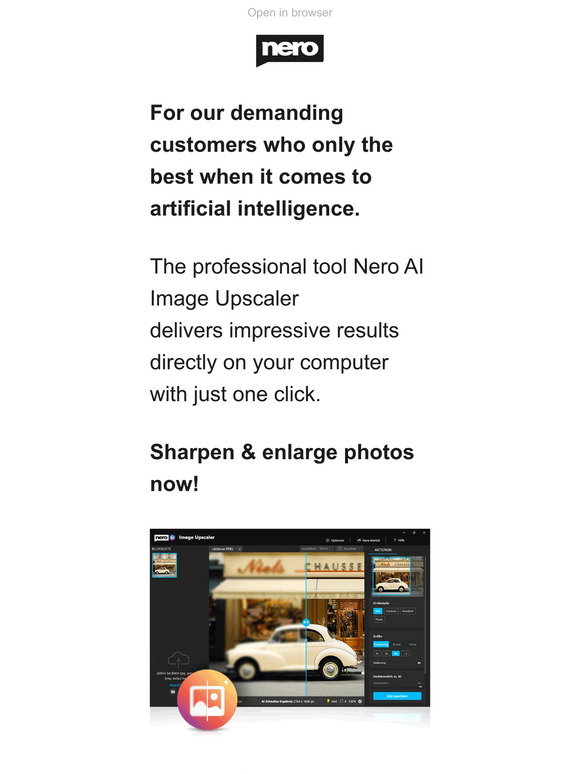 Nero: Sharpen your photos with Nero Image Upscaler | Milled