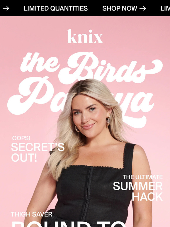 Knix: It’s here! Knix x The Birds Papaya 2023 | Milled