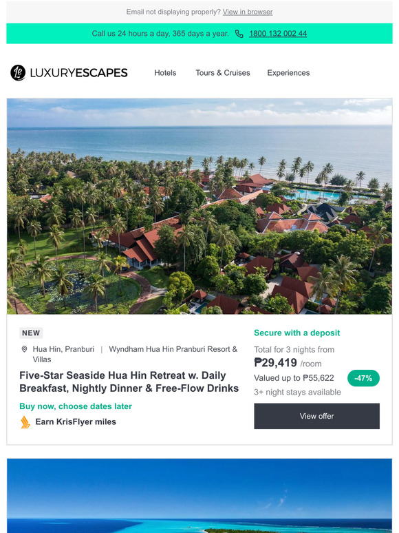 Lux Group: Hua Hin Seaside Escape | Pullman Maldives All-Inclusive Oasis | Pattaya Beachfront ...