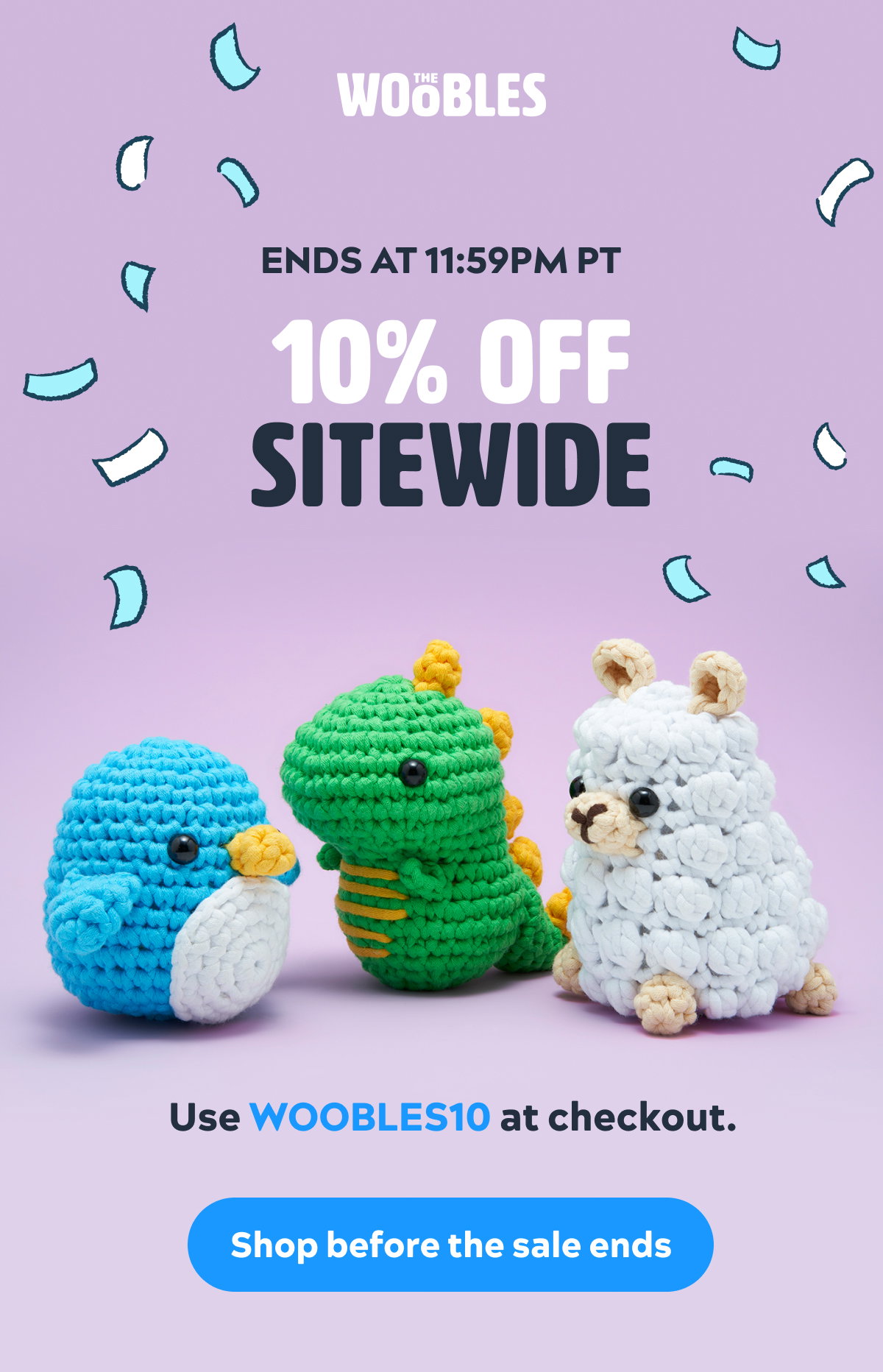 Woobles: Our only sale of the year ends tonight ⌛ | Milled