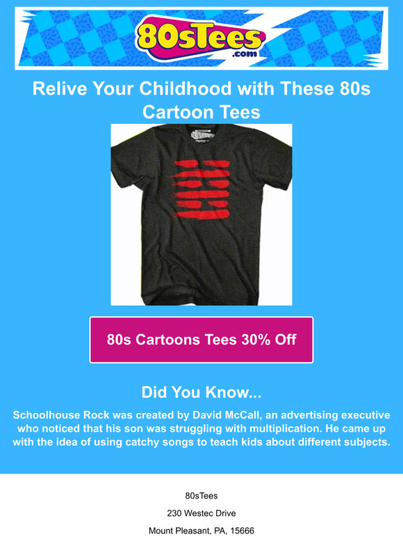 80sTees: Show Your Love for Your Favorite 80s Cartoons with These Tees ...