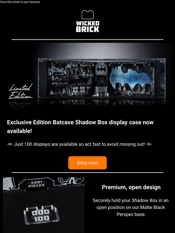 Wicked Brick: Limited Edition Batcave Shadow Box display now live 🦇 ...