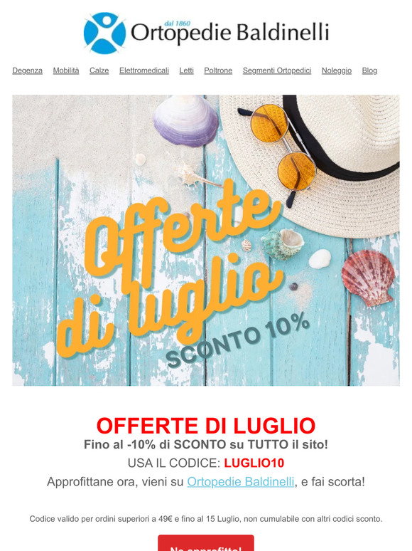 Ortopedie Baldinelli: -10% su TUTTO 💥 | Milled