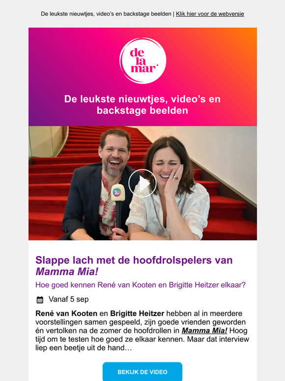 DeLaMar: De slappe lach met René van Kooten en Brigitte Heitzer, Sting ...