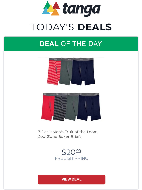 Tanga: 7-Pack: Men's Fruit of the Loom Cool Zone Boxer Briefs | 3 Wheel ...
