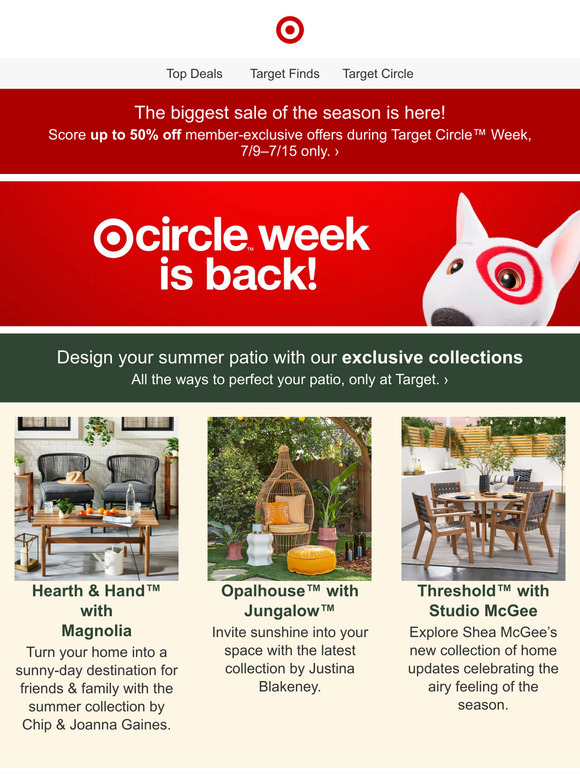 Target: Patio inspo, only at Target ☀️ | Milled