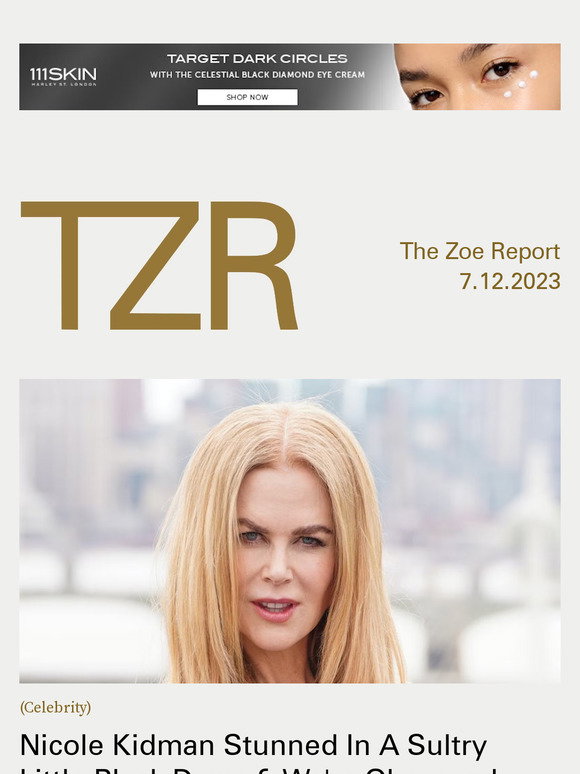 The Zoe Report: Nicole Kidman Stunned In A Sultry Little Black Dress ...