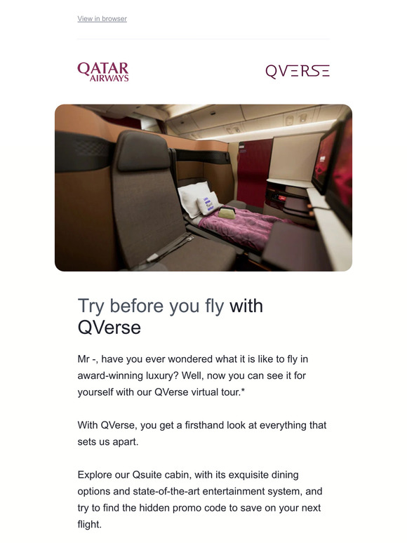 Qatar Airways: Step into QVerse and find a hidden reward | Milled