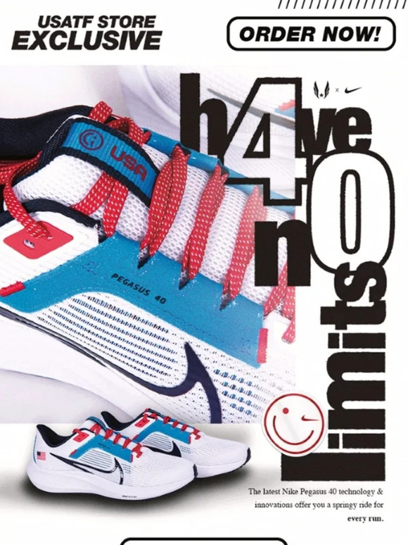 USA Track & Field: NEW SHOE ALERT! Nike USATF Air Zoom Pegasus 40 Now ...