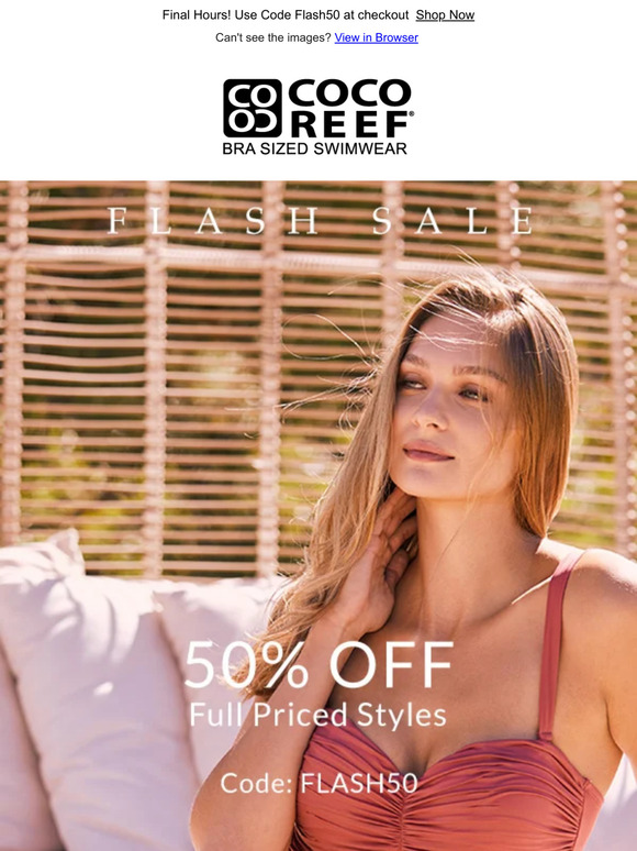 Coco Reef Swimwear: ENDS TONIGHT: 50% Off Flash Sale | Milled