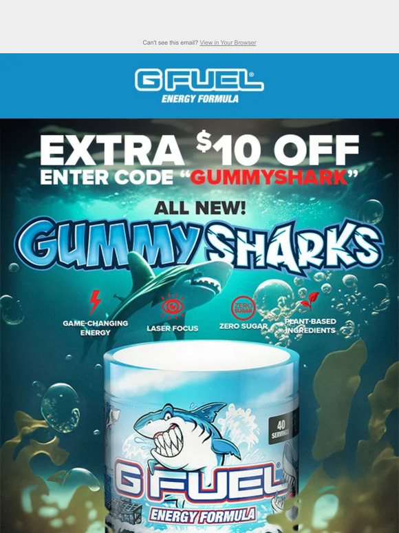 G FUEL: Gummy Shark da-do-do-do! 🦈 | Milled