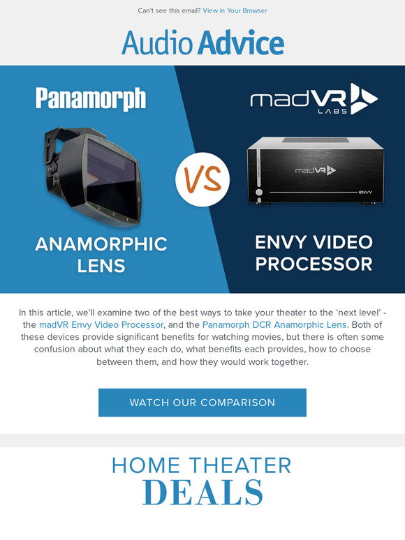 Audio Advice: madVR vs Panamorph: Achieving Cinema-level Picture ...