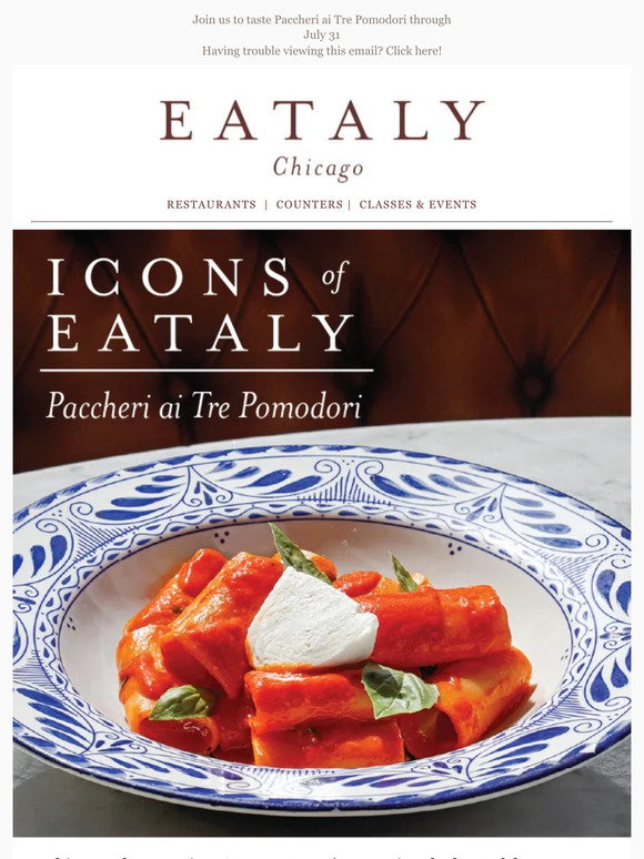 Eataly: Introducing our July Icon of Eataly | Milled