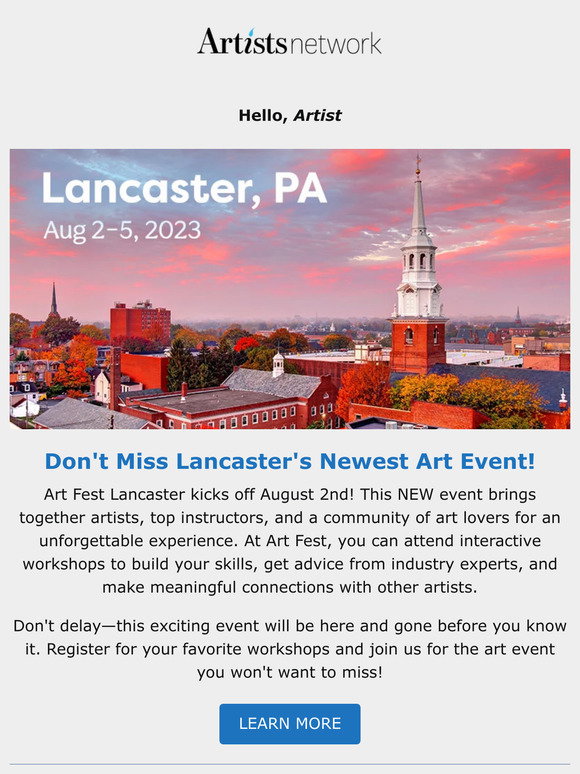 Artists Network: The Art Event Everyone's Talking About (And It's Right ...