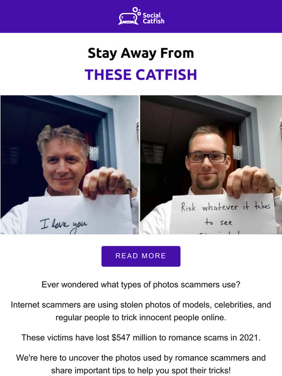 Social Catfish: Common Photos of Catfishers 📸 | Milled