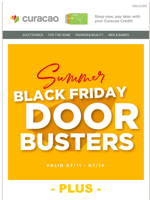 Curacao: Summer Black Friday Door Busters ENDING SOON ⌛️ | Milled