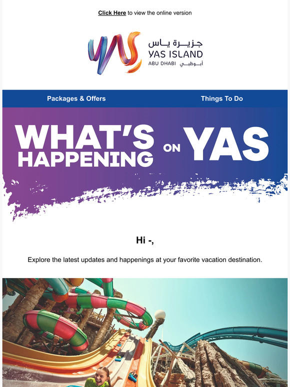 Yas Island: What's happening on Yas Island? | Milled