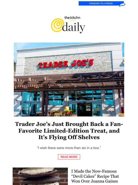 Kitchn: Trader Joe’s Just Brought Back a Fan-Favorite Limited-Edition Treat, I Made the Now ...