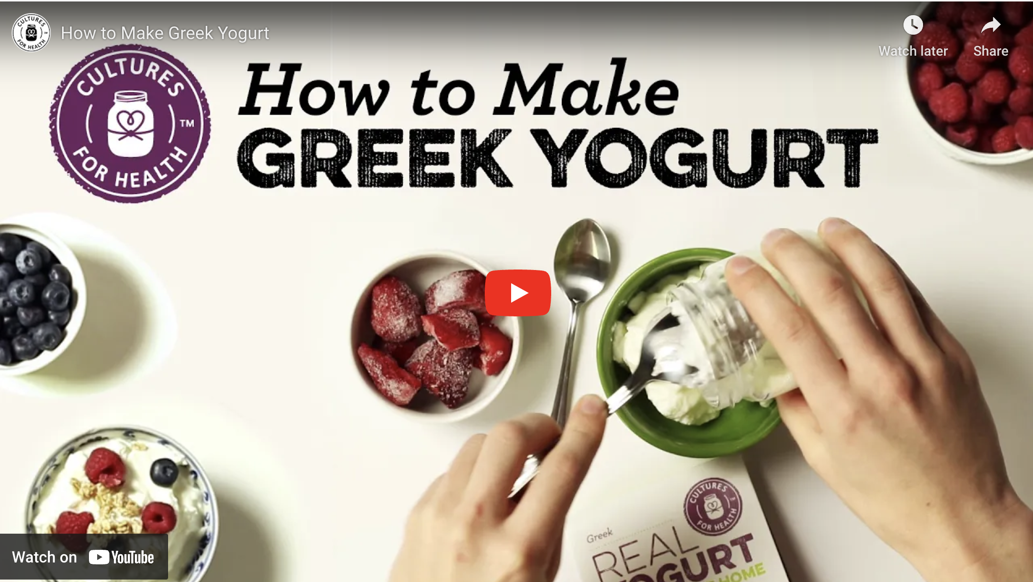 Cultures for Health: The Secret to Delicious Greek Yogurt! | Milled