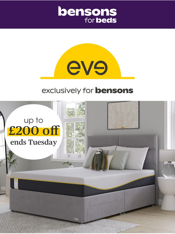 Bensons for Beds: Up to £200 off eve exclusively for Bensons | Milled