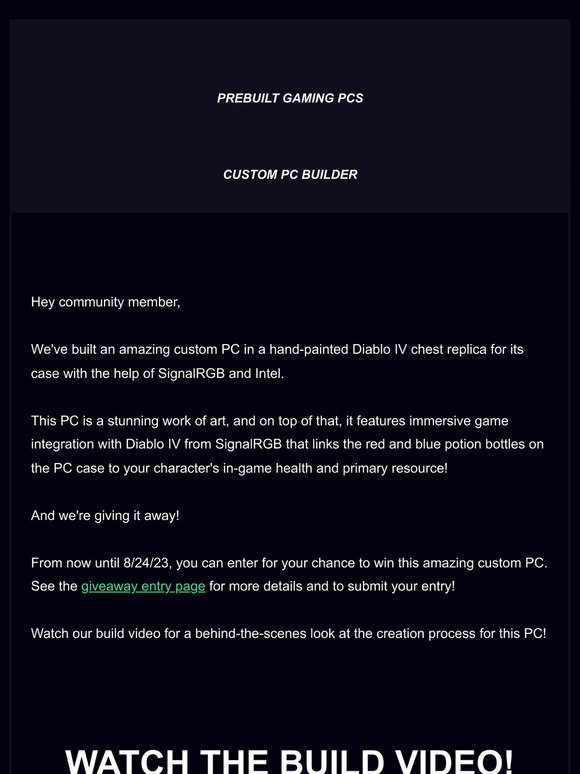 Skytech Gaming: We built a custom PC in a Diablo IV chest! Enter our ...