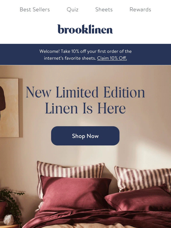 Brooklinen: ALL NEW LINEN SHEETS | Milled