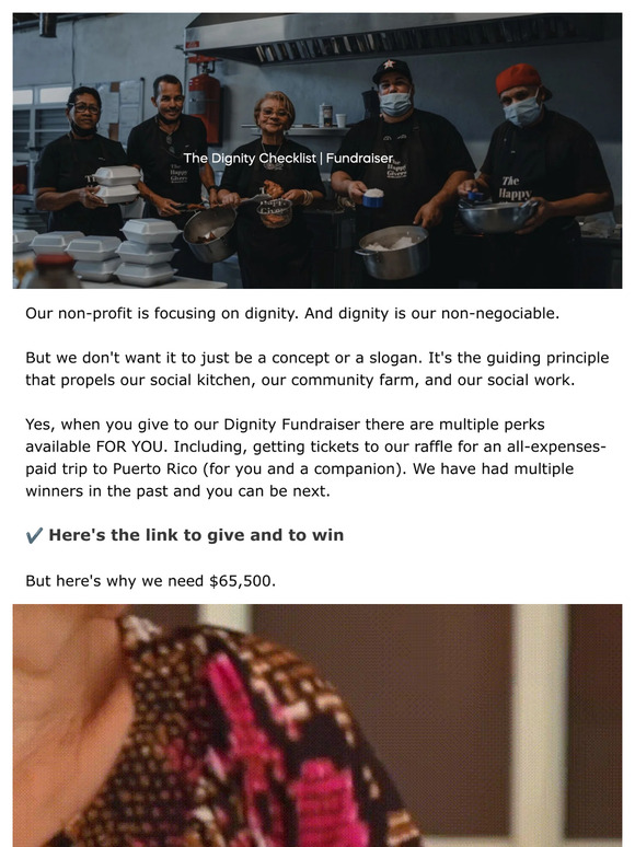 The Happy Givers: Join The Dignity Checklist ️ | Milled