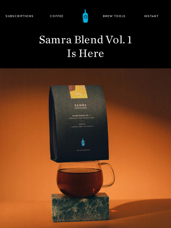 Blue Bottle Coffee: New Release | Samra Blend Vol. 1 | Milled