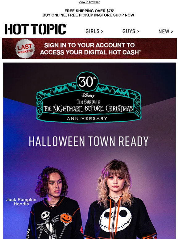 Hot Topic: Get Halloween Town ready in The Nightmare Before Christmas ...