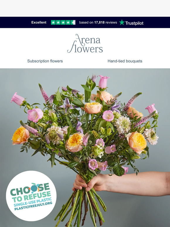 Arena Flowers: Make a commitment this Plastic Free July | Milled