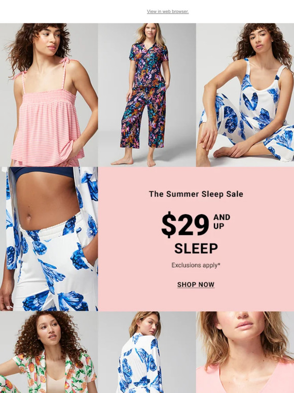 Soma Intimates: Starts today—Soma's® Summer Sleep Sale | Milled