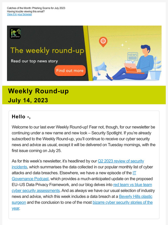 IT Governance: Data Breaches and Cyber Attacks Quarterly Review: Q2 2023 | Milled