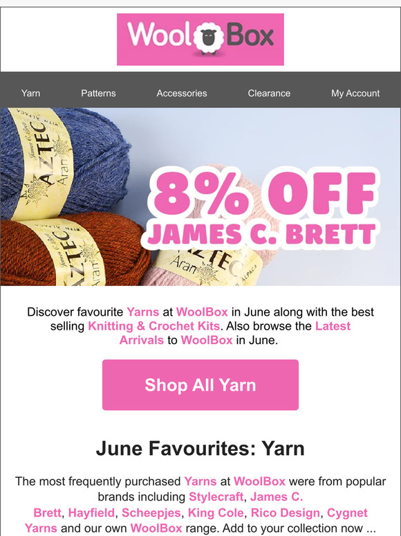 WoolBox: Your June Favourites at WoolBox | NEW IN Yarn and Shades in ...