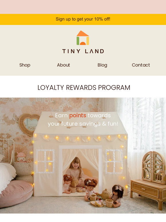 Tiny Land: 💯To earn points with Tiny Land, you just need to.... | Milled