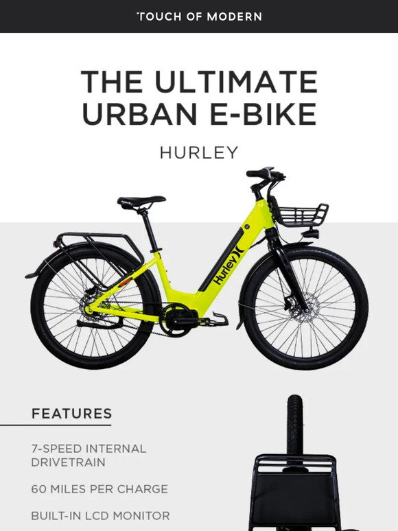 Touch of Modern: Hop on Hurley’s Ultimate Urban E-Bike Before It Zooms ...