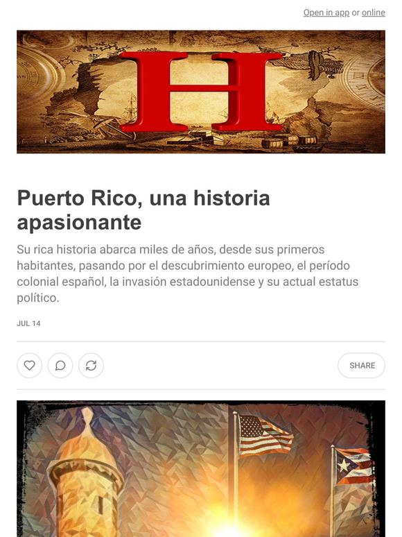 Revista de Historia: Puerto Rico, una historia apasionante | Milled