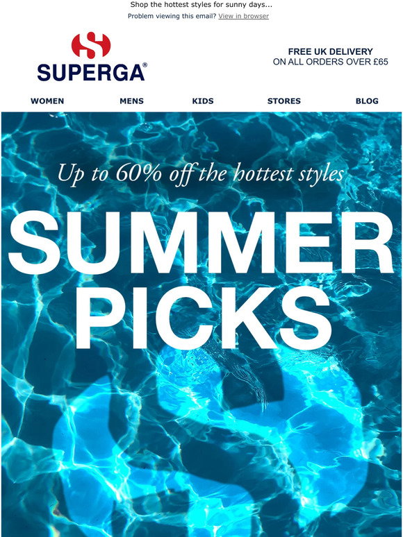 Superga: Splash Sale: New Lines Added 🌊 | Milled