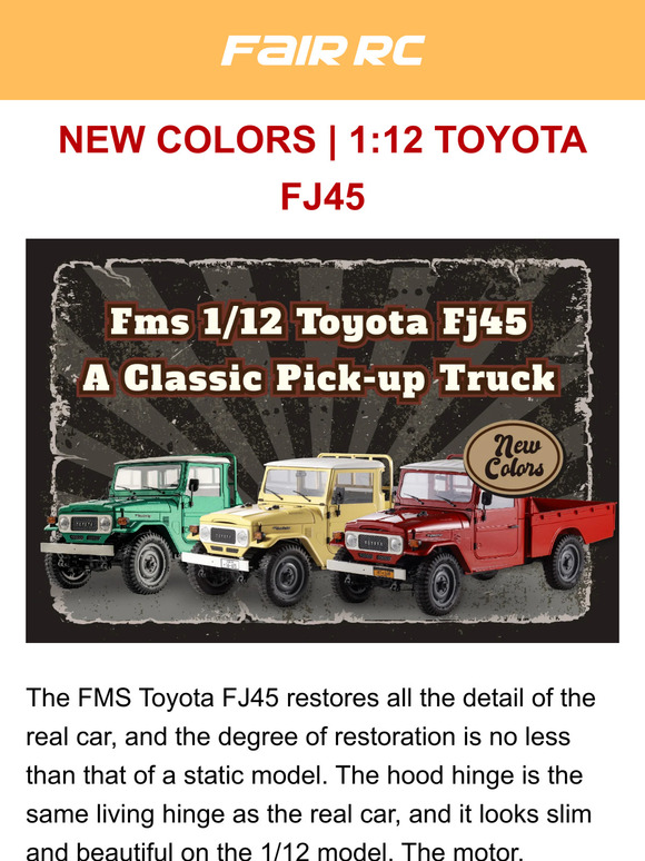 FairRC: New Colors for TOYOTA FJ45 | Milled