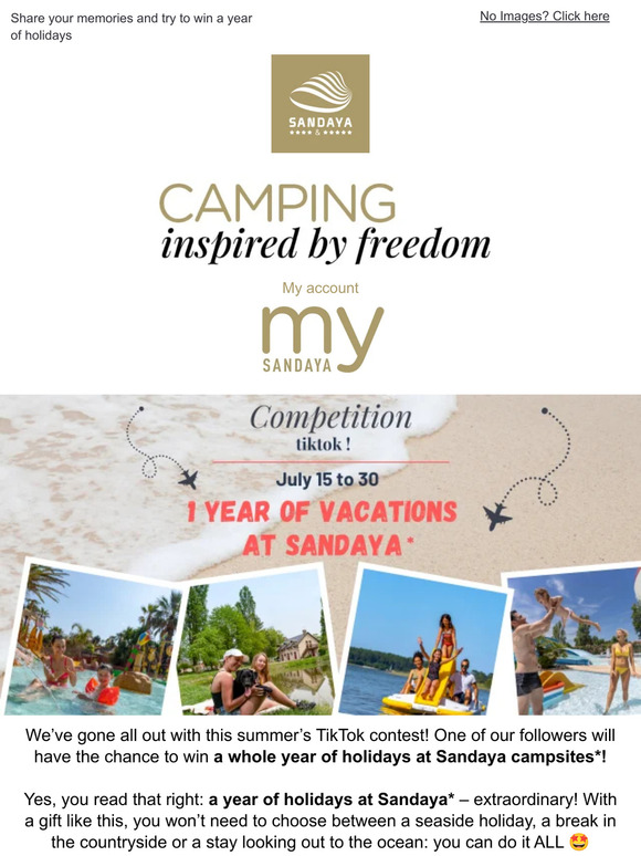 Sandaya: 🚨Alert, alert – TikTok competition! A year of holidays at ...