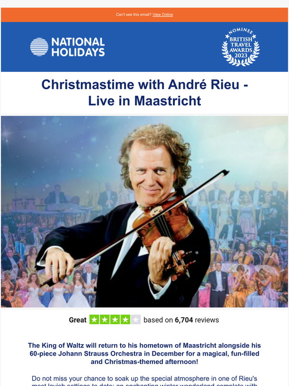 National Holidays: Experience the magic of André Rieu in Maastricht ...