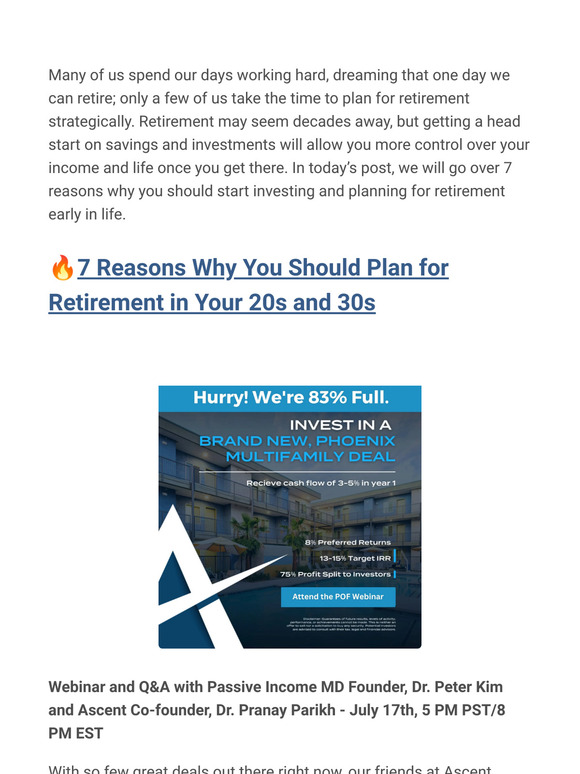 Physician on FIRE: 🔥 7 Reasons Why You Should Plan for Retirement in ...